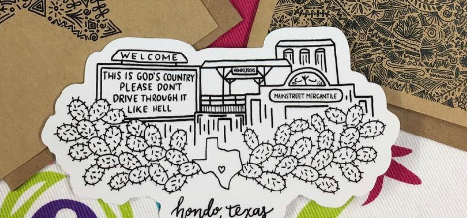 Hondo Skyline Sticker – MainStreet Mercantile