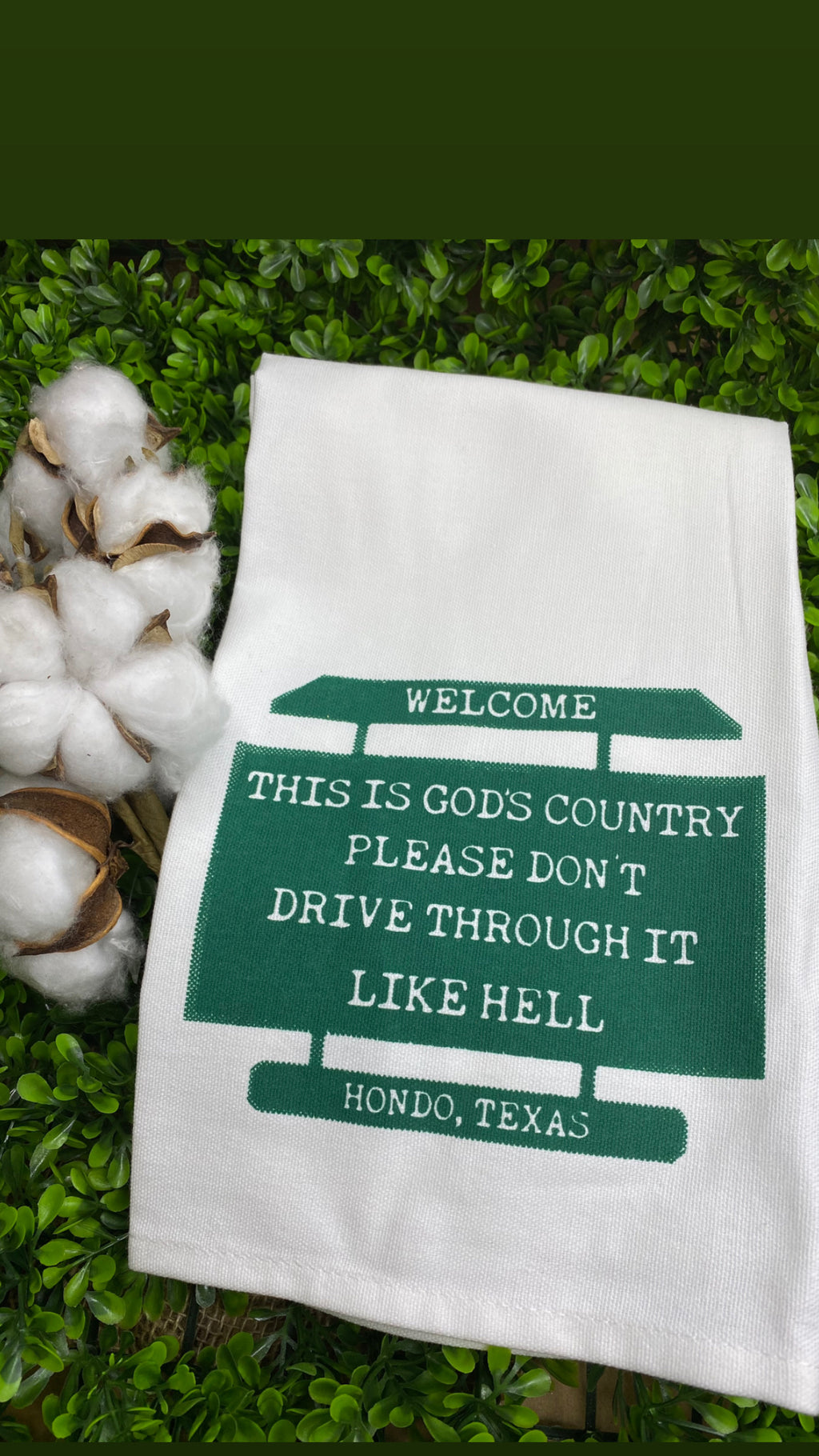 Hondo Sign Towel | MainStreet Mercantile